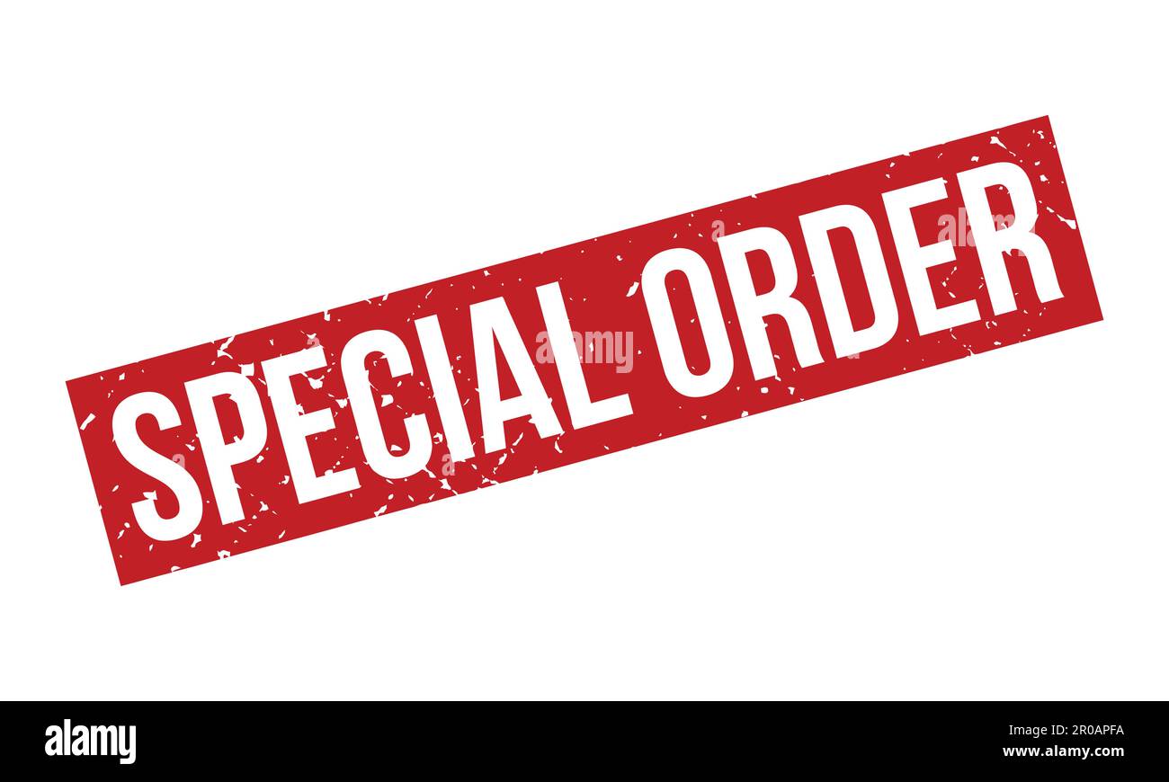 Special Order Rubber Stamp. Red Special Order Rubber Grunge Stamp Seal ...