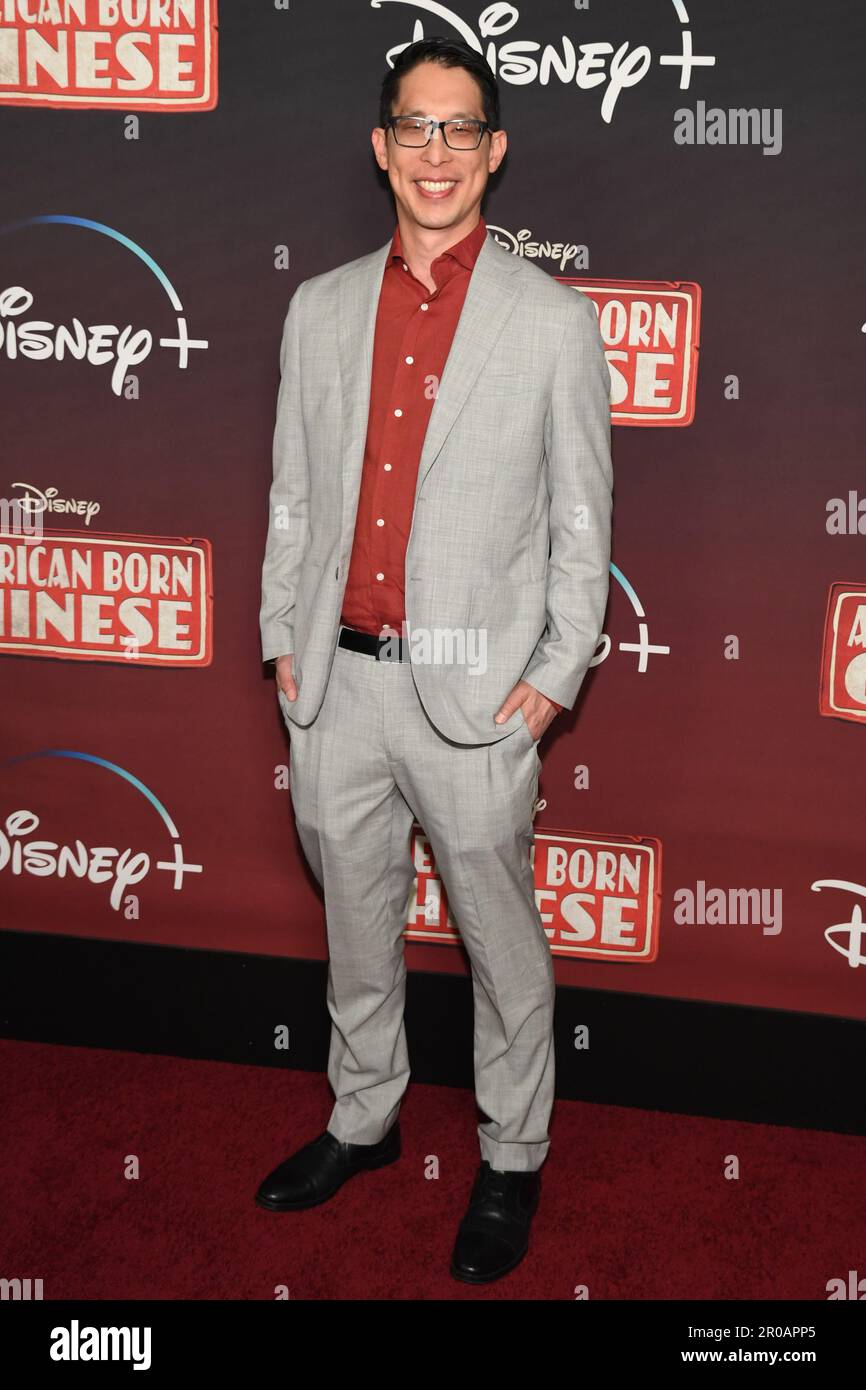 New York, USA. 07th May, 2023. Gene Luen Yang walking the red carpet at ...