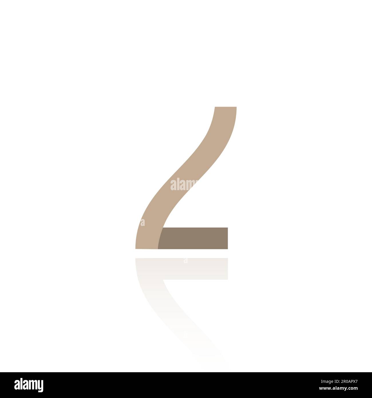 Alphabet Letter L Logo Design With Glossy Reflection Vector Icon Illustration. Elegant Minimal ...