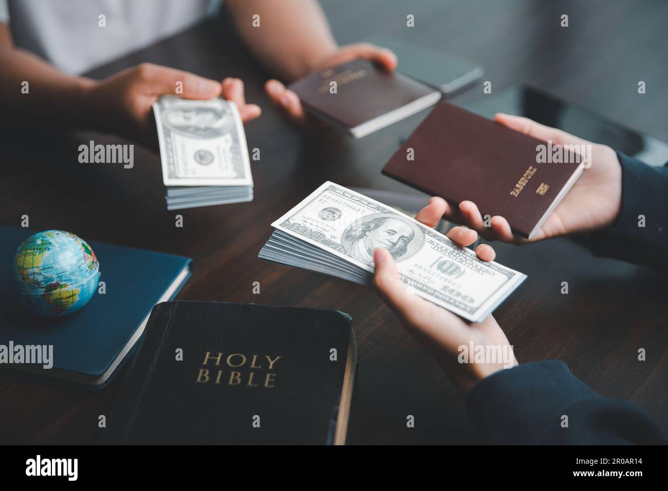 Concept of Christian ministry. Small groups pray together for Christian ...