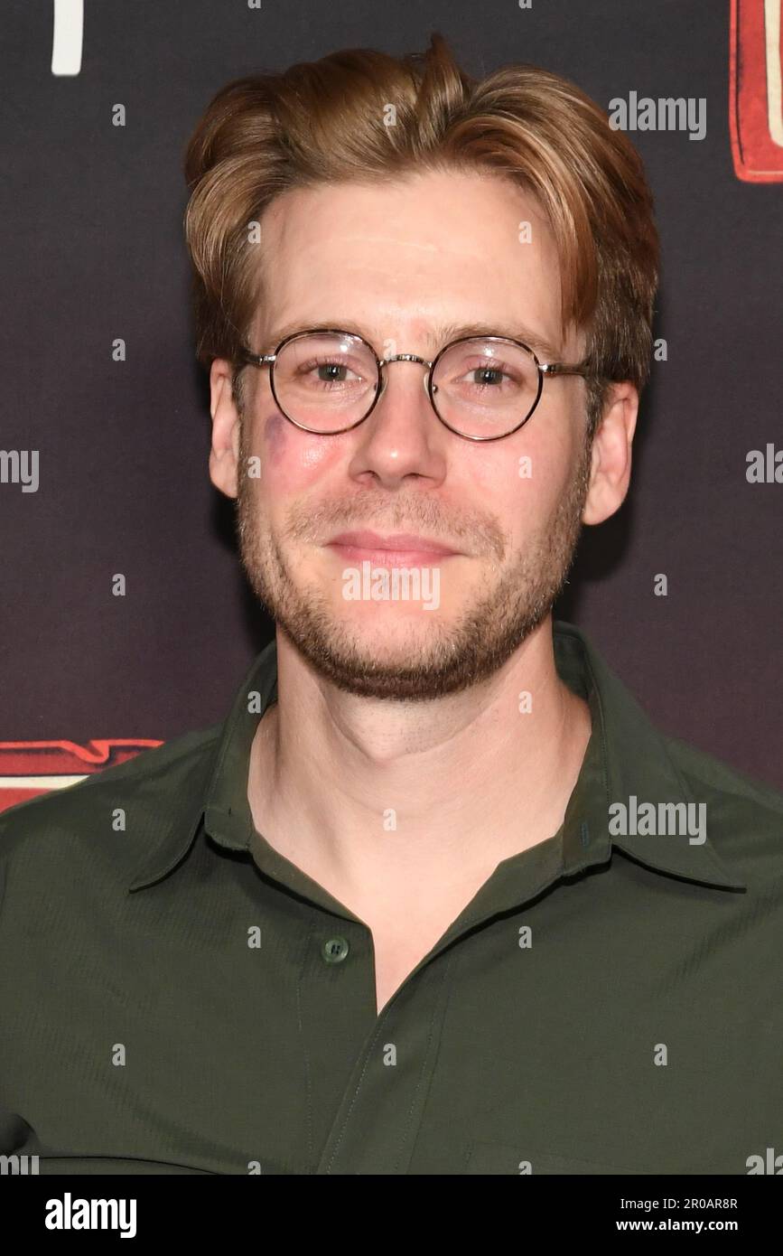 New York, USA. 07th May, 2023. Zach Booth walking the red carpet at the ...