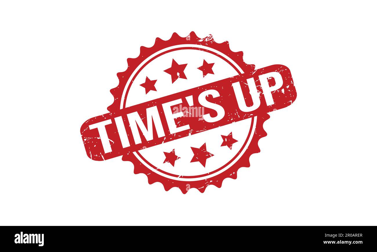 Times Up Rubber Grunge Stamp Seal Stock Vector Stock Vector Image & Art ...