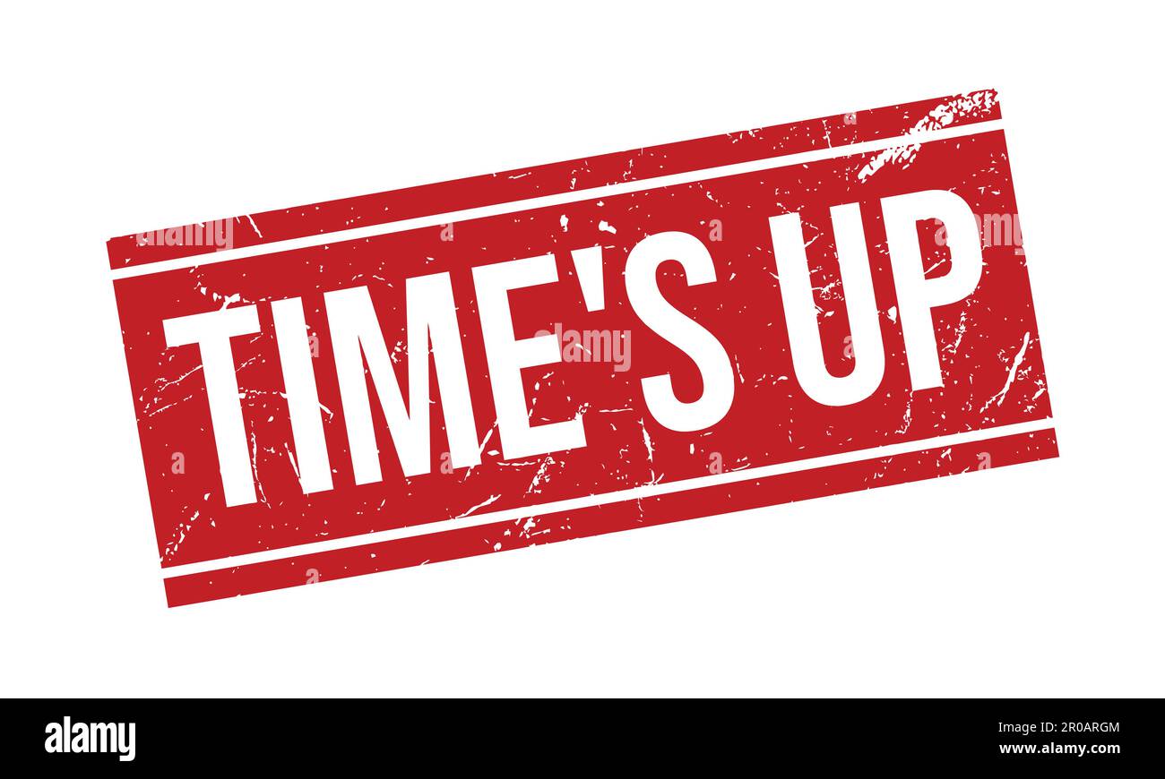 Times up rubber stamp hi-res stock photography and images - Alamy
