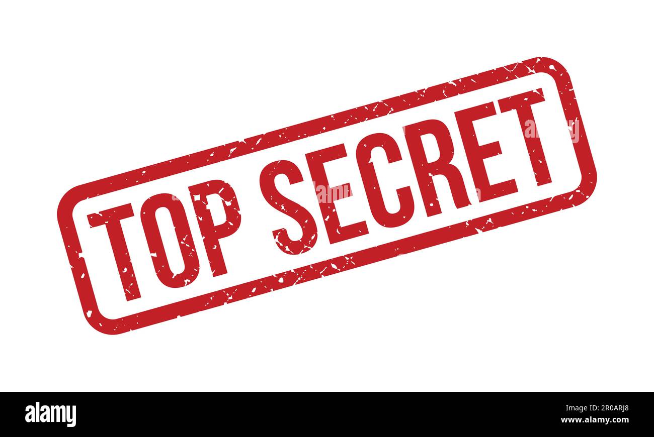 Top Secret Rubber Stamp. Red Top Secret Rubber Grunge Stamp Seal Vector ...