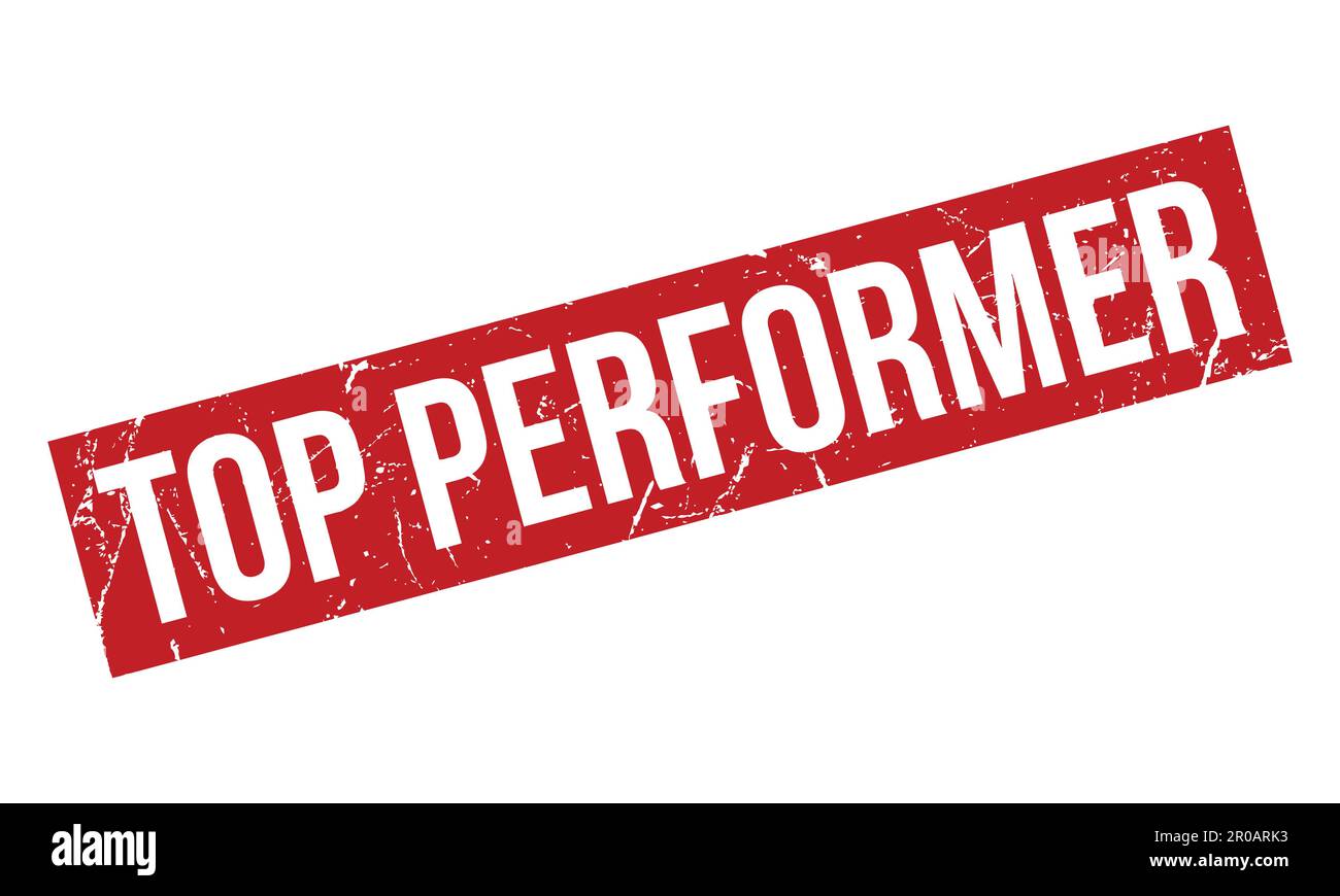 Top Performer Rubber Grunge Stamp Seal Stock Vector Stock Vector Image ...