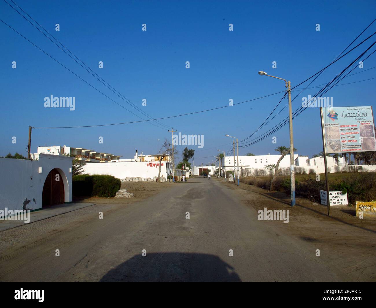 The road to Paracas city on the Pacific ocean, Peru Stock Photo - Alamy