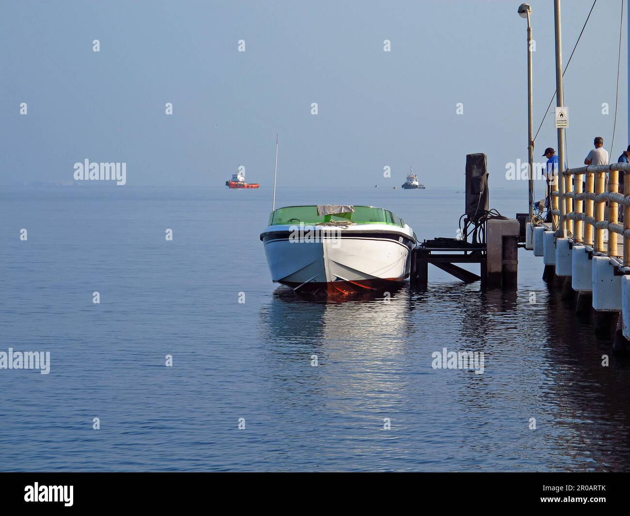 The marina in Paracas city on the Pacific ocean, Peru Stock Photo - Alamy