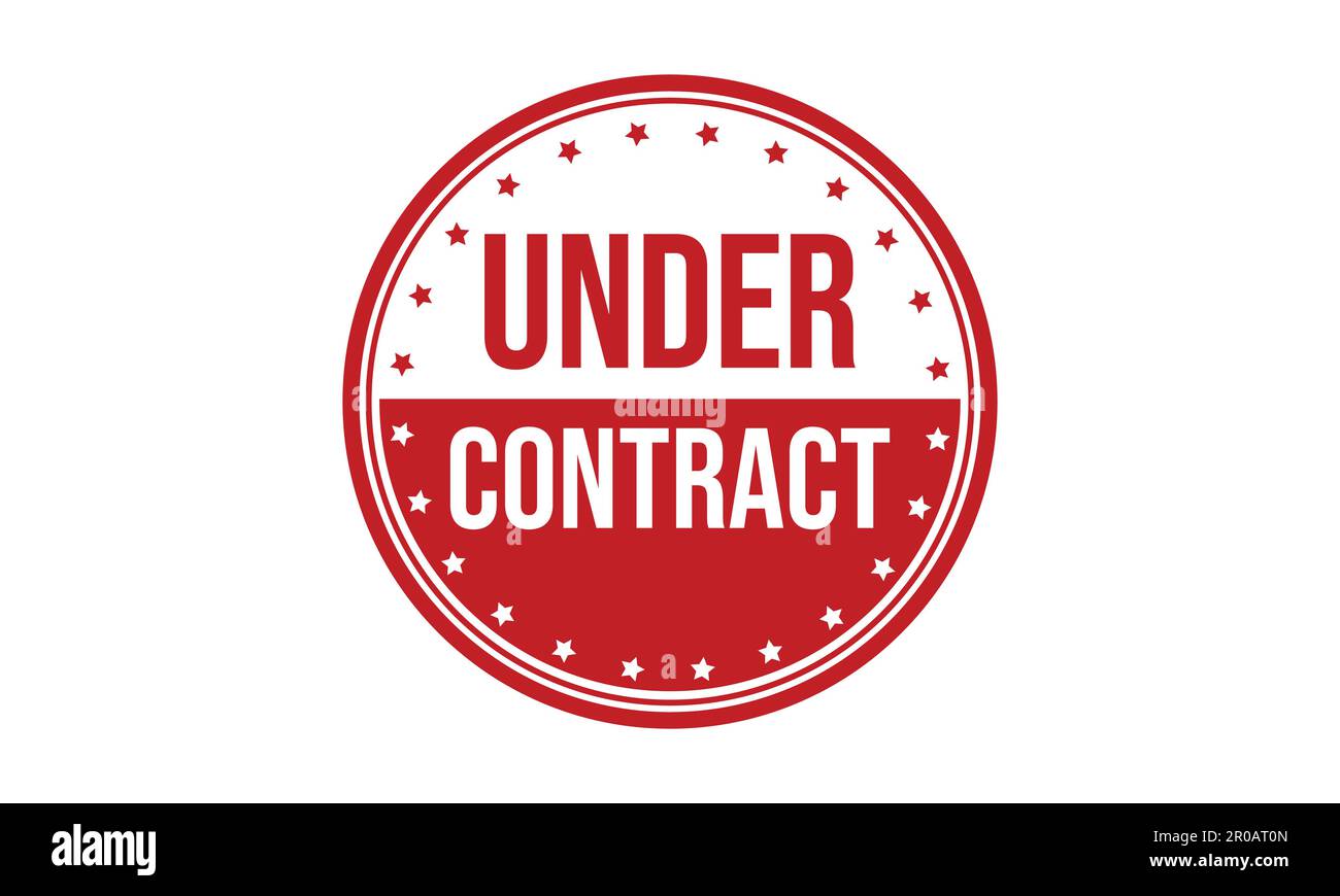 Under Contract Rubber Stamp. Under Contract Grunge Stamp Seal Vector ...