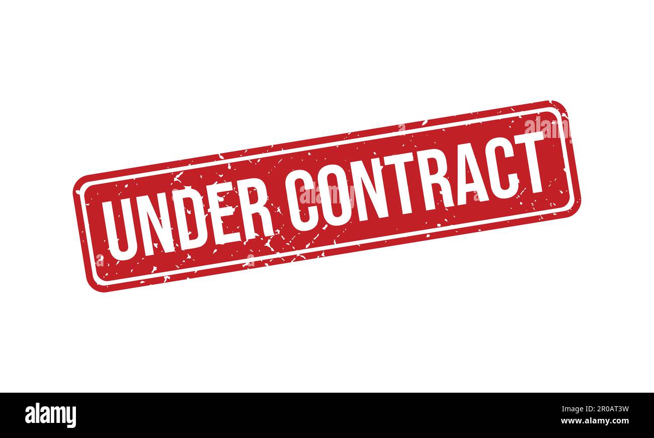 Under Contract Rubber Stamp. Under Contract Grunge Stamp Seal Vector ...