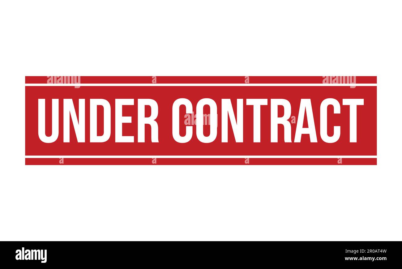 Under Contract Rubber Stamp. Under Contract Grunge Stamp Seal Vector ...