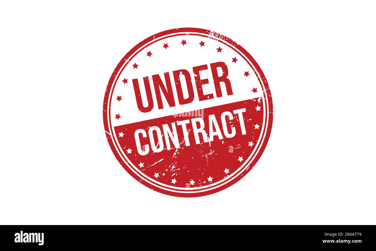 Under Contract Rubber Stamp. Under Contract Grunge Stamp Seal Vector ...