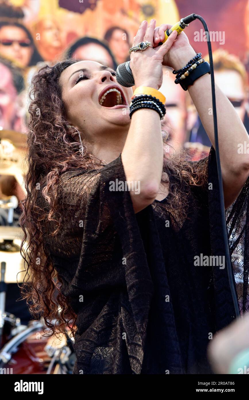 Los Encino State Historic Park, Encino, California, May 7, 2023 - Dyna Shirasaki performing on ...