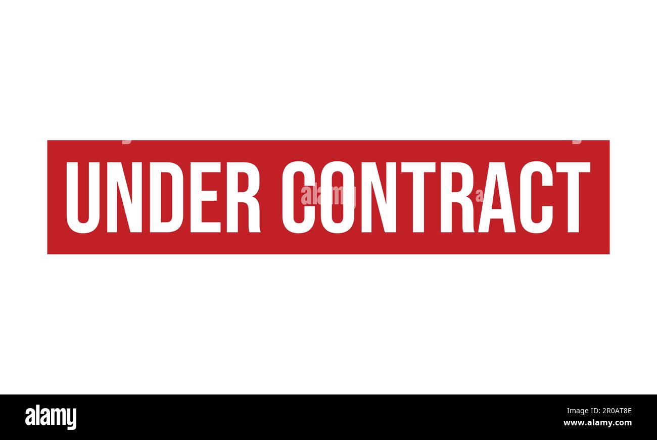 Under Contract Rubber Stamp. Under Contract Grunge Stamp Seal Vector ...