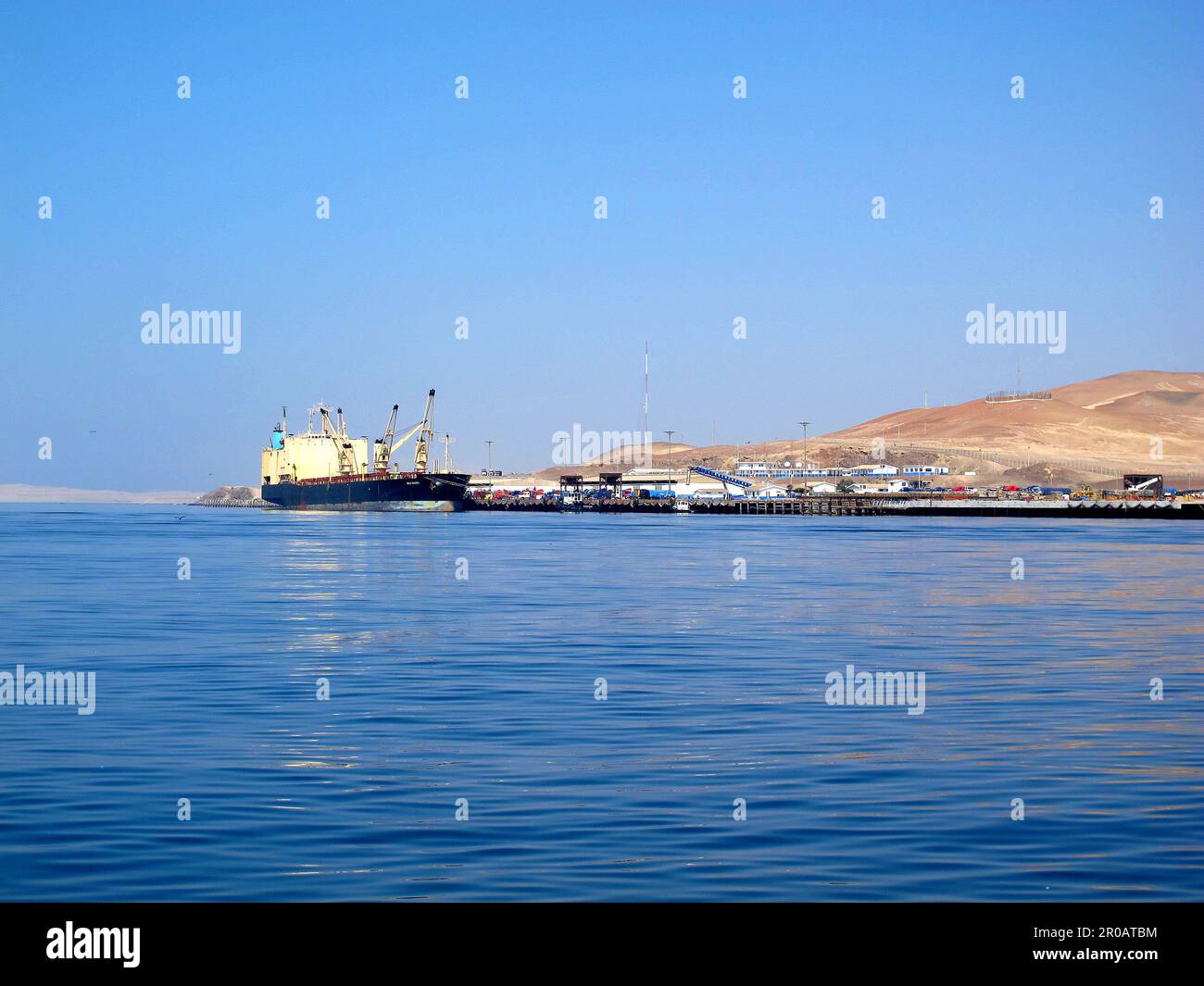 The marina in Paracas city on the Pacific ocean, Peru Stock Photo - Alamy