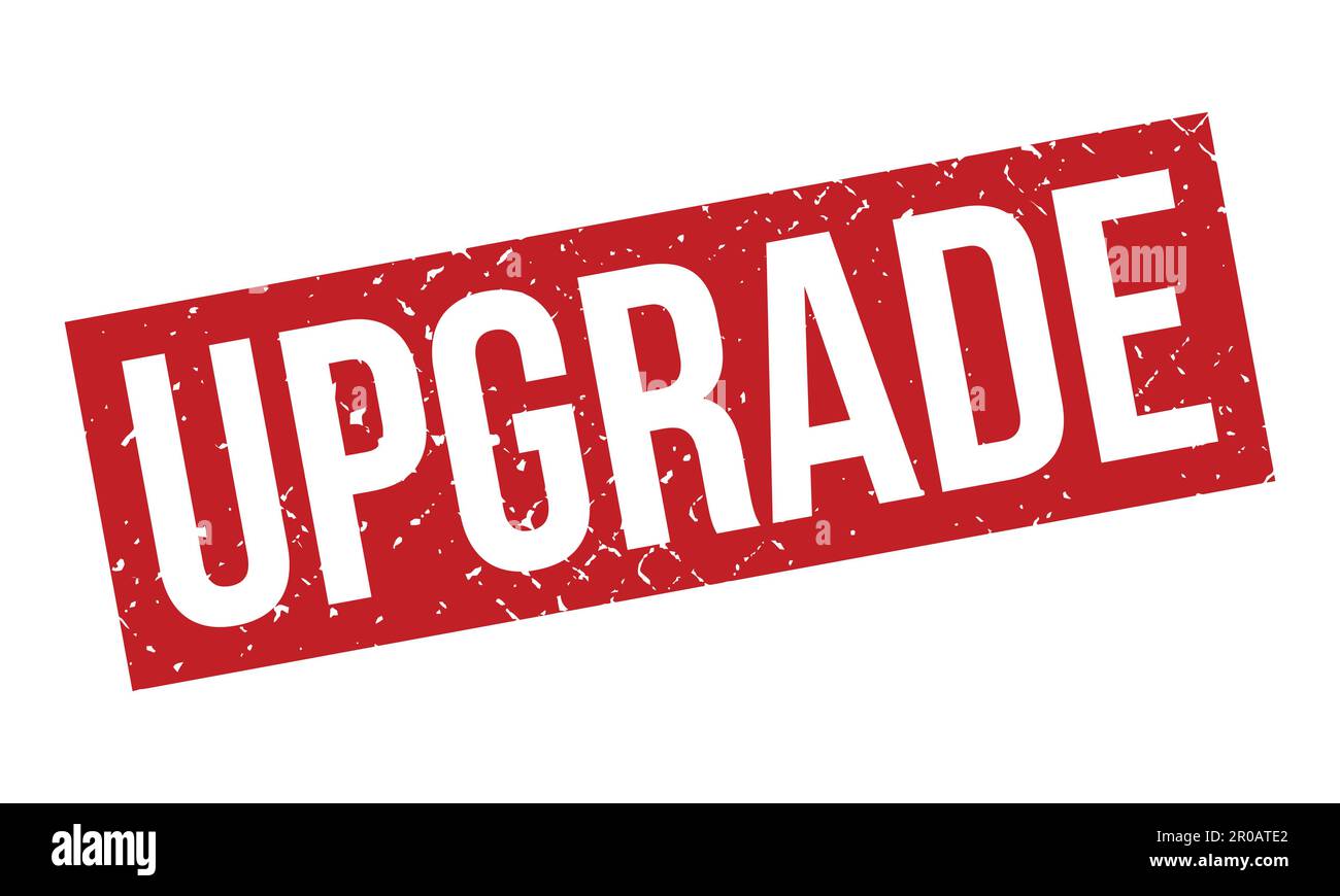 Upgrade Rubber Stamp. Red Upgrade Rubber Grunge Stamp Seal Vector Illustration Stock Vector ...