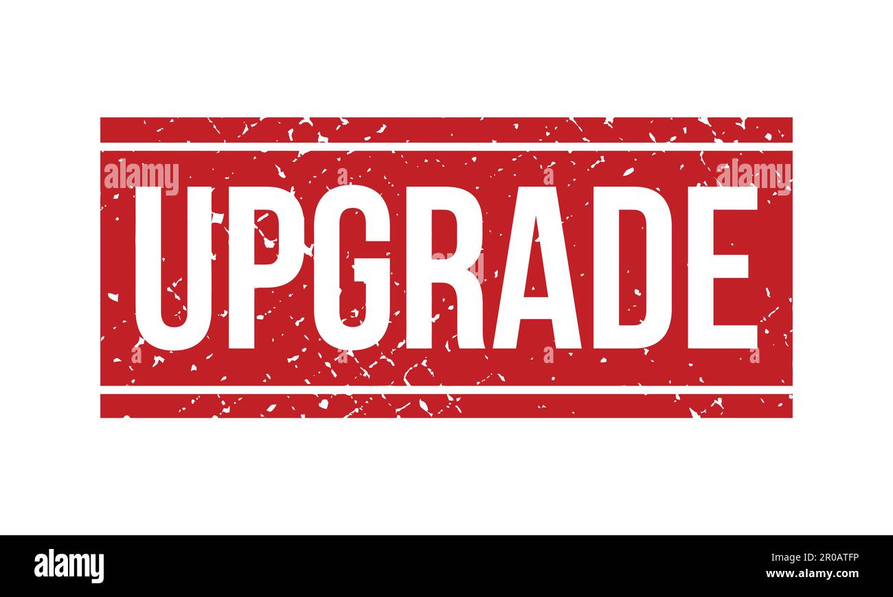 Upgrade Rubber Stamp. Red Upgrade Rubber Grunge Stamp Seal Vector Illustration Stock Vector ...