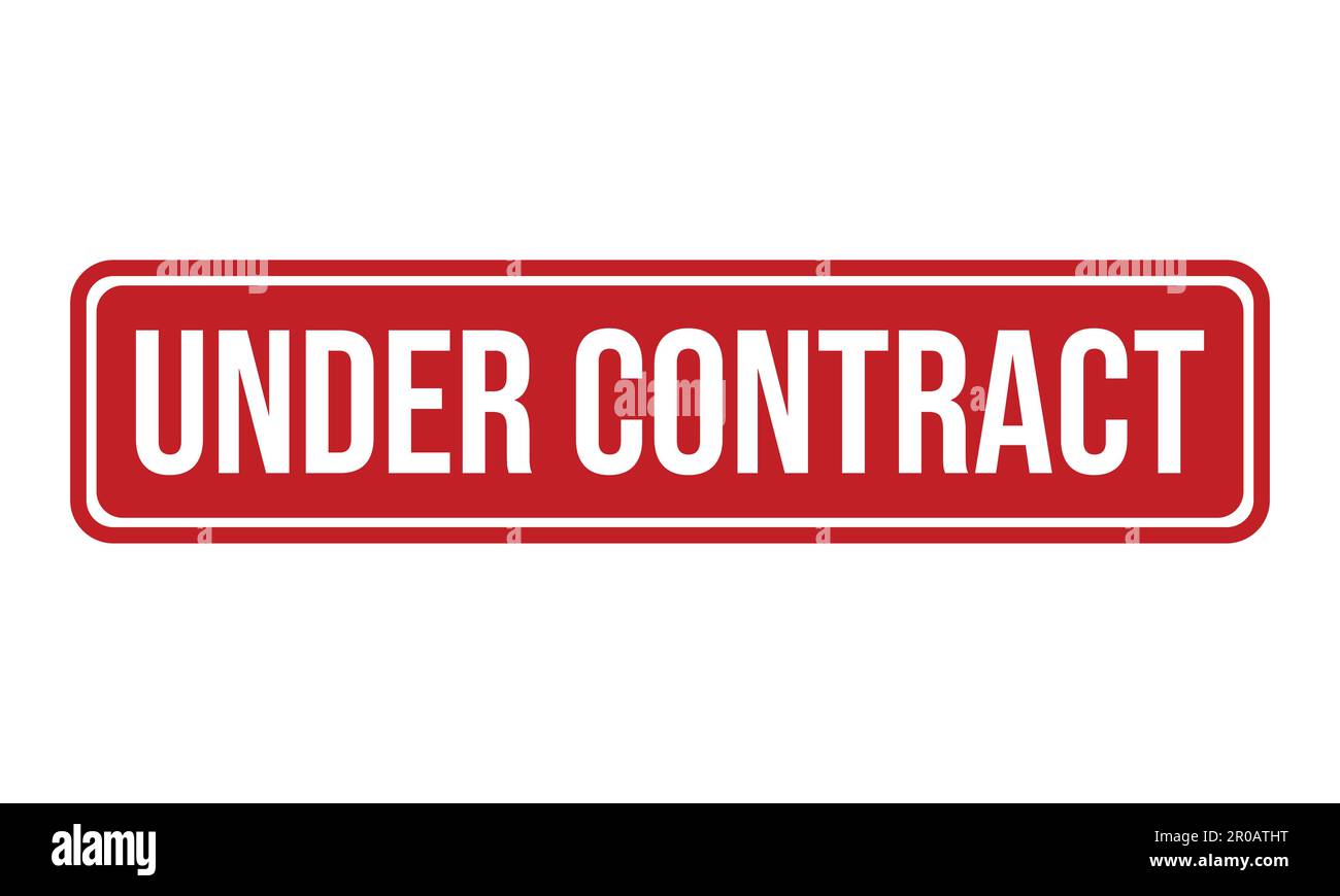 Under Contract Rubber Stamp. Under Contract Grunge Stamp Seal Vector ...