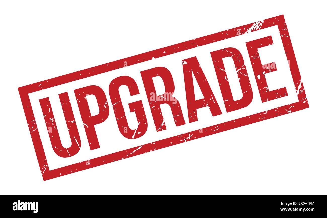 Upgrade Rubber Stamp. Red Upgrade Rubber Grunge Stamp Seal Vector Illustration Stock Vector ...