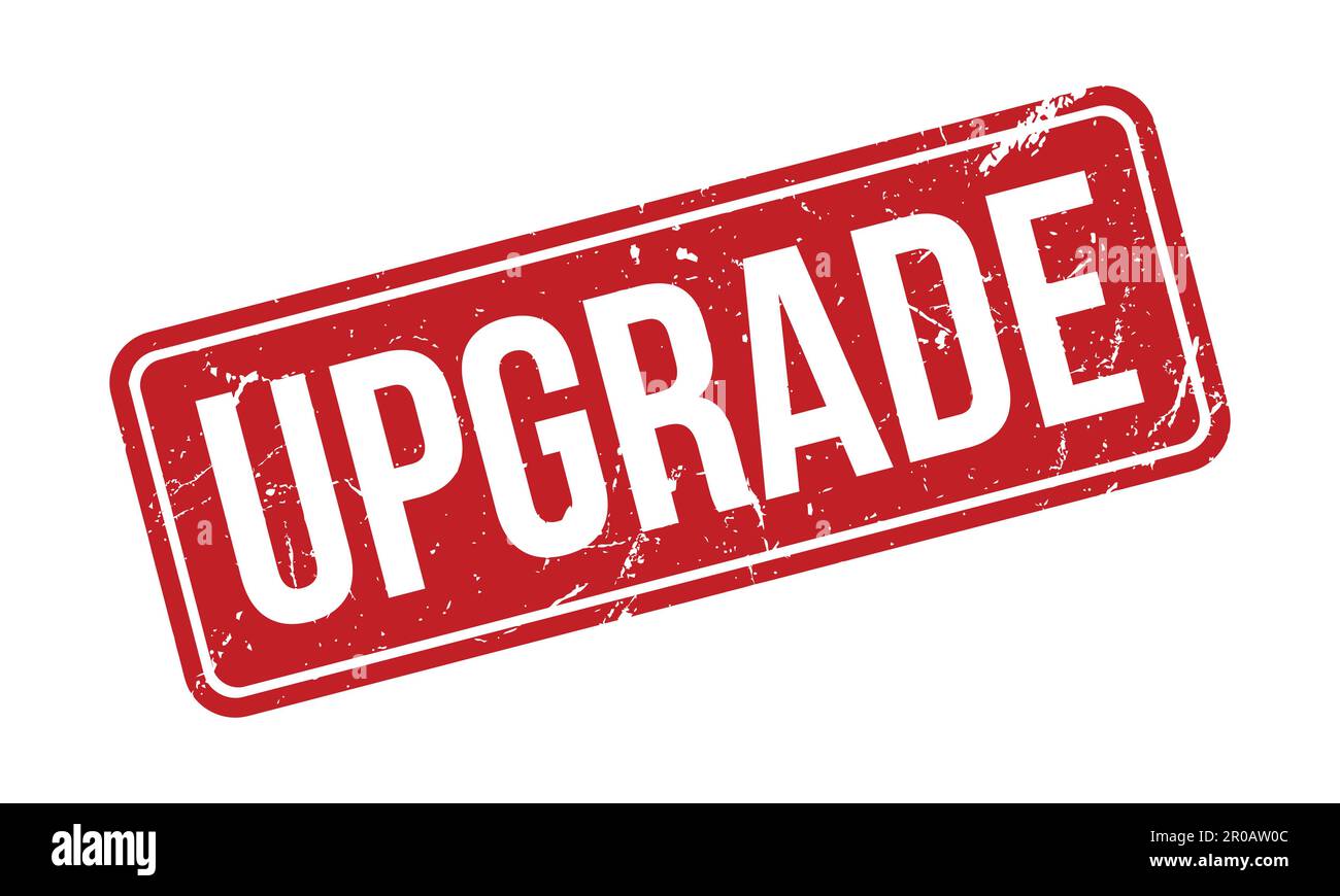 Upgrade Rubber Stamp. Red Upgrade Rubber Grunge Stamp Seal Vector Illustration Stock Vector ...