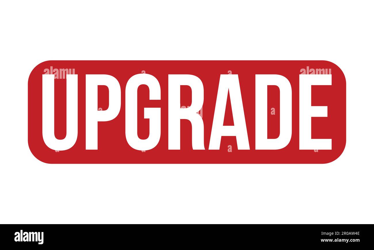 Upgrade Rubber Stamp. Red Upgrade Rubber Grunge Stamp Seal Vector ...