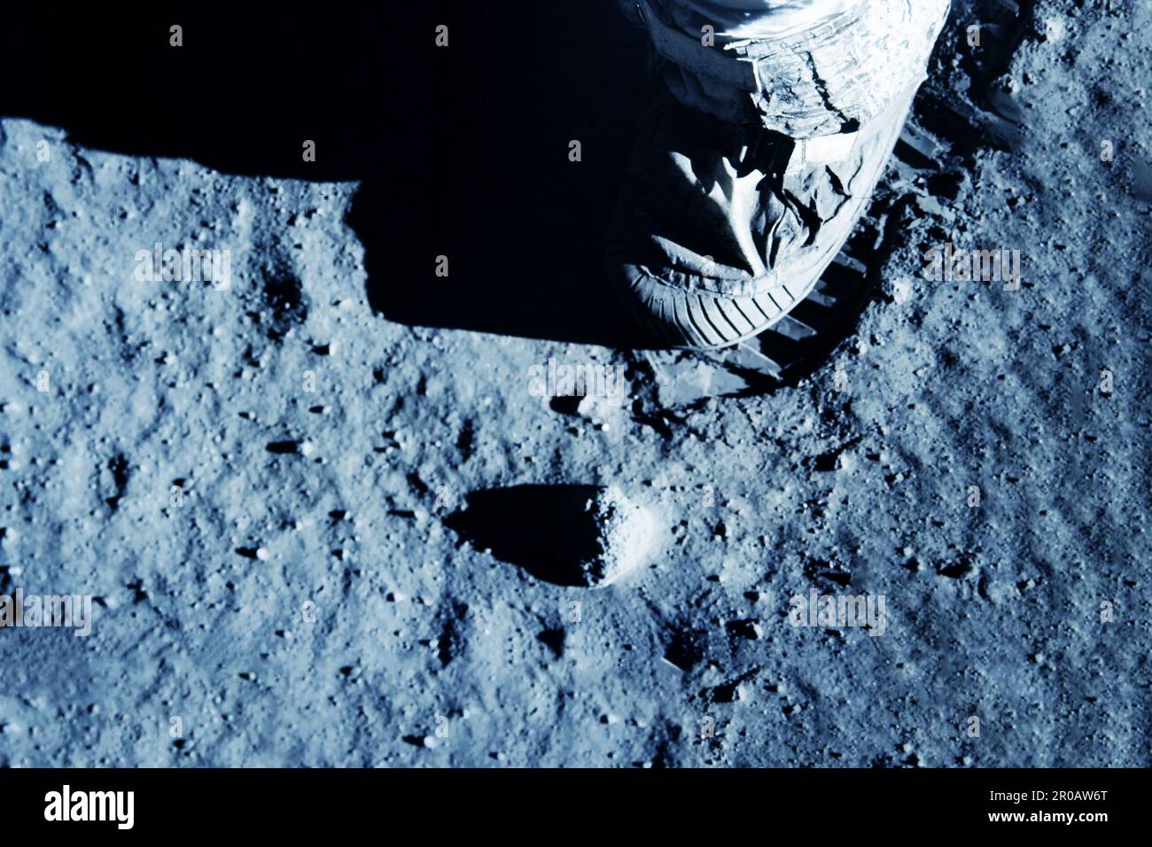 Boot print moon hi-res stock photography and images - Alamy