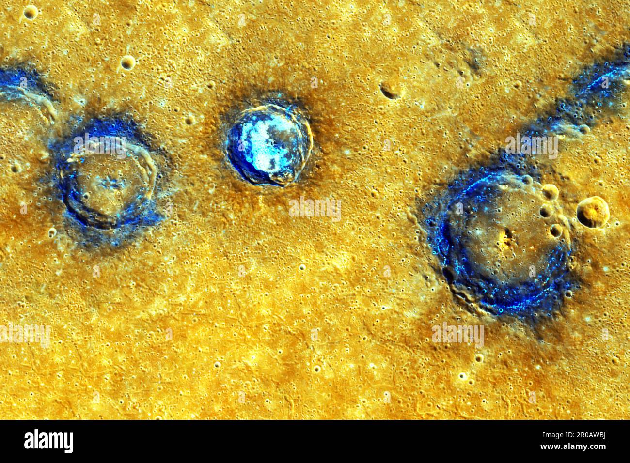 The surface of the planet Mercury. Elements of this image furnishing ...
