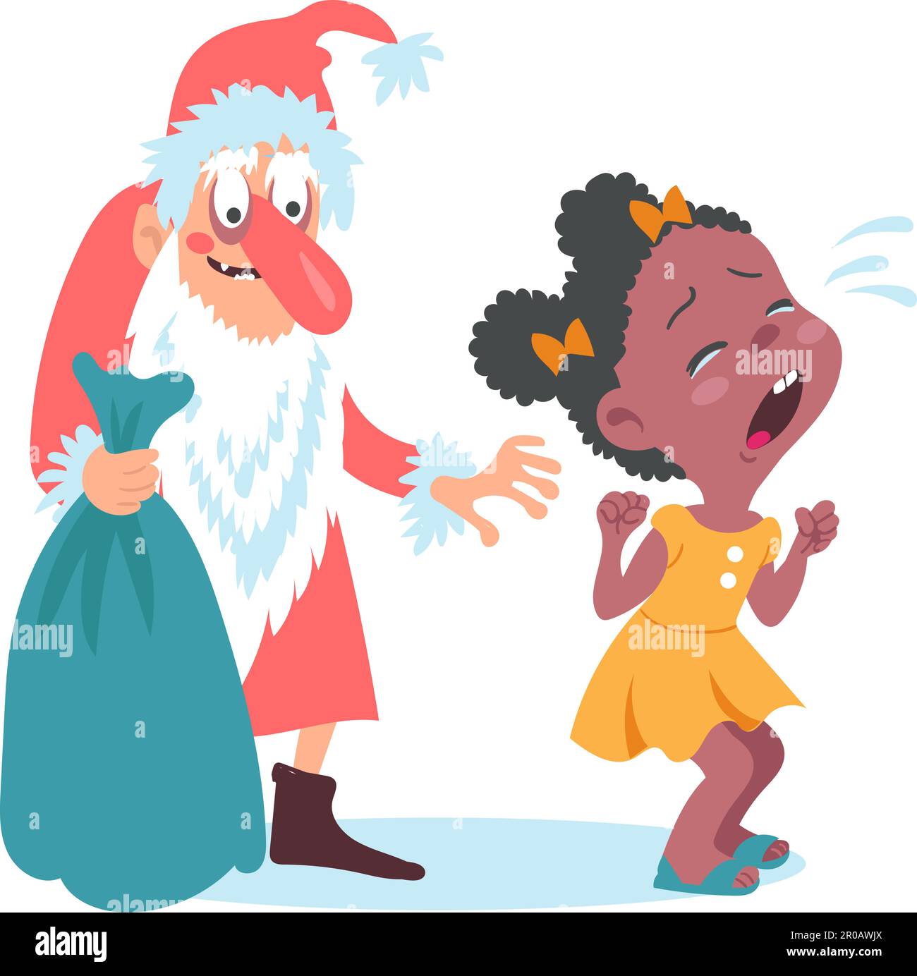 Kids crying santa Stock Vector Images - Alamy