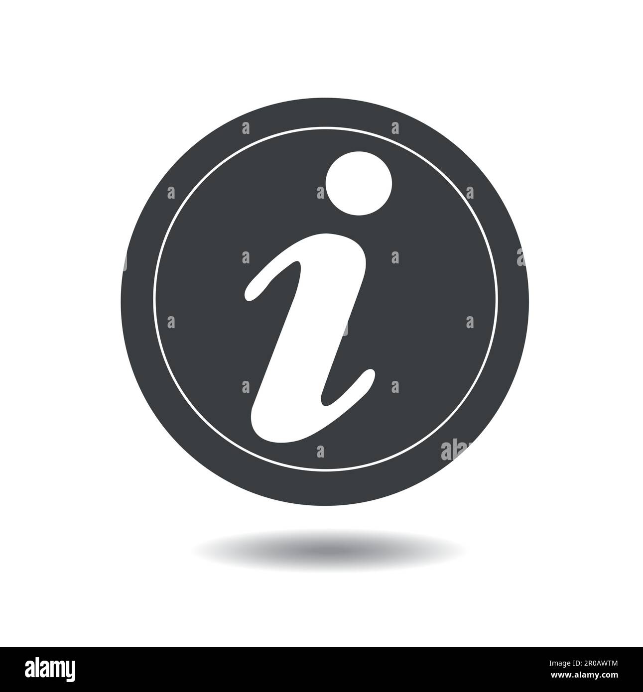 Vector information icon symbol isolated on white background Stock ...