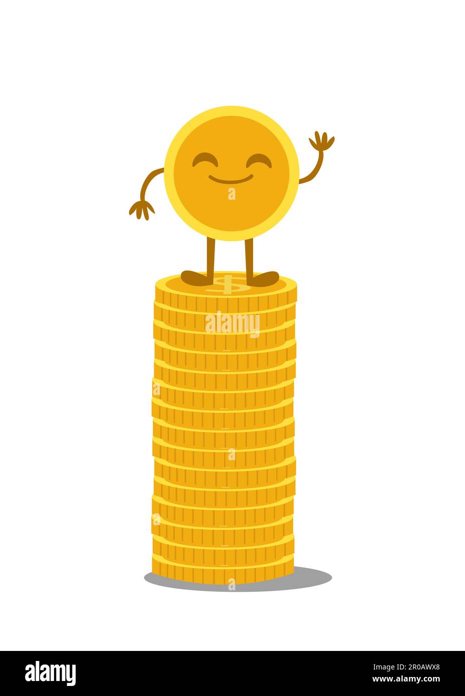 Cartoon Coin simple icon vector Stock Vector Image & Art - Alamy