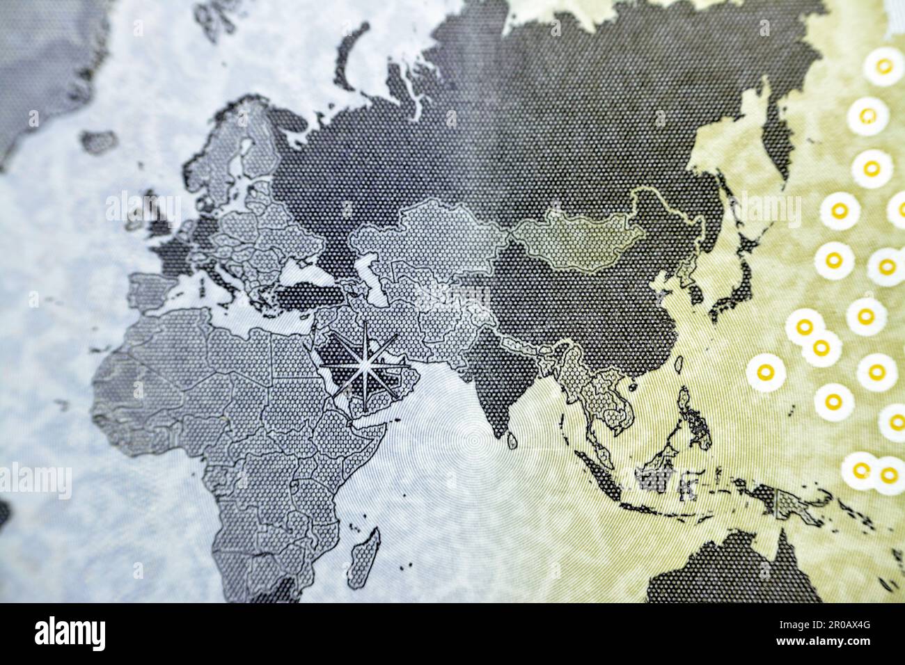 a map of the world depicting G20 summit countries in a different color ...