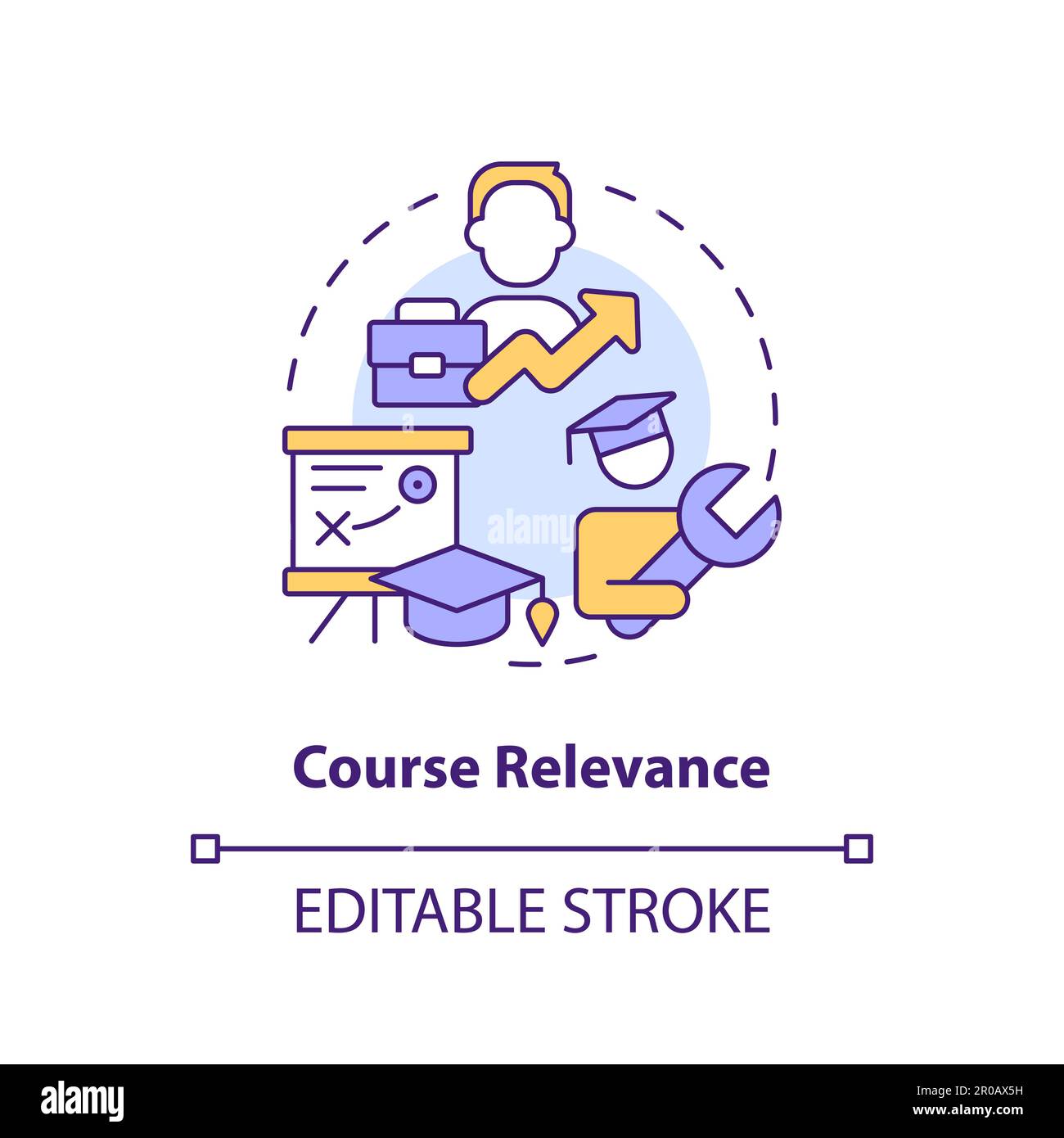 Course relevance concept icon Stock Vector Image & Art - Alamy