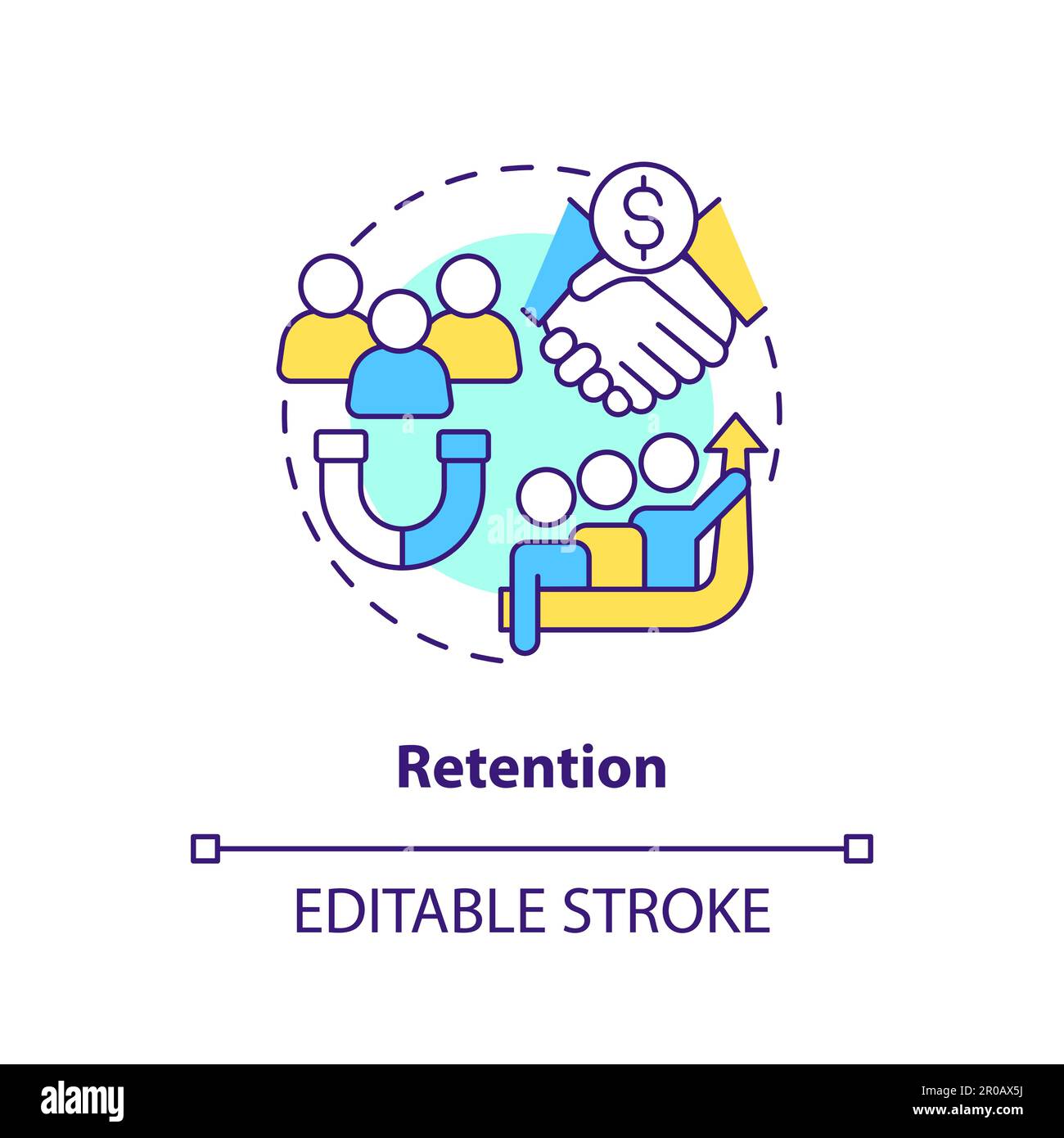 Retention concept icon Stock Vector Image & Art - Alamy