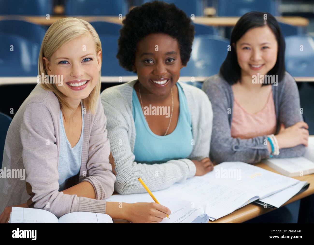 Our education is important to us. university students in a classroom ...
