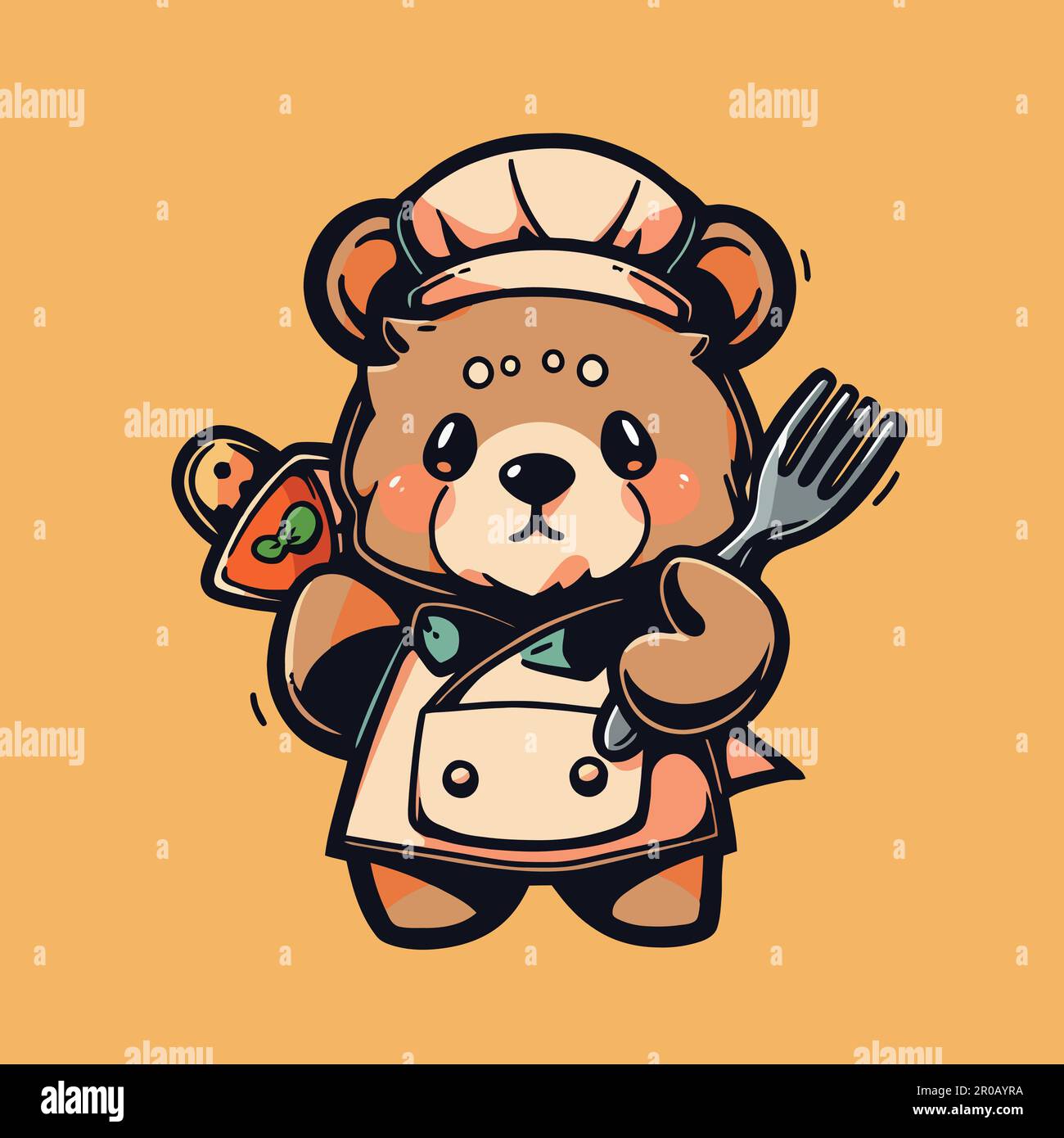 Cook in the kitchen Stock Vector Images - Alamy