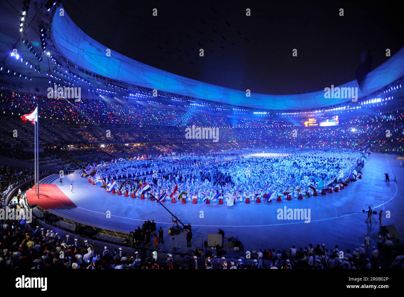 Eröffnungsfeier der Olympischen Spiele. Olympia 2008 - Peking - China Stock Photo - Alamy