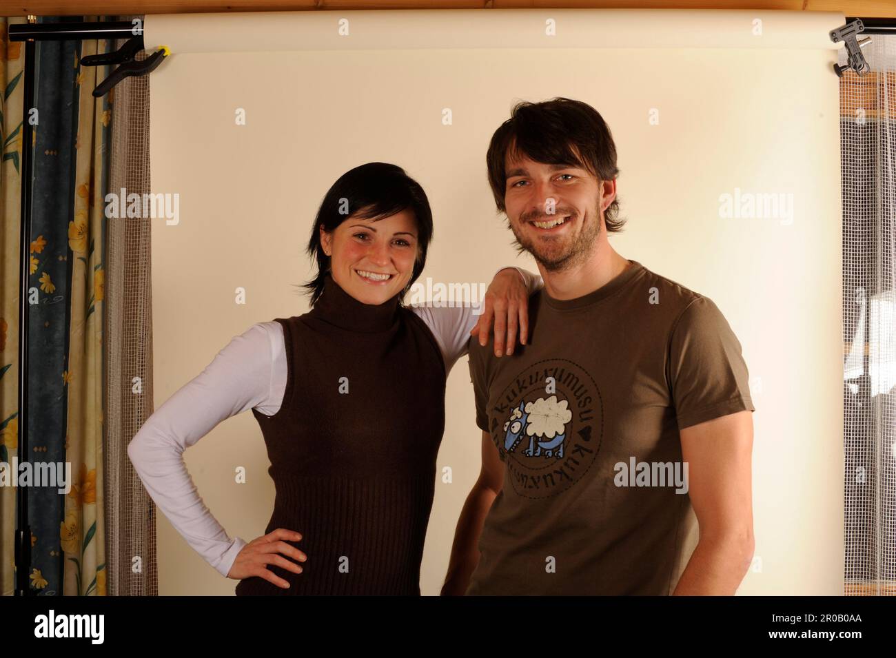Andrea HENKEL und Alexander WOLF, Porträt, Teamfoto Biathlon World Team ...