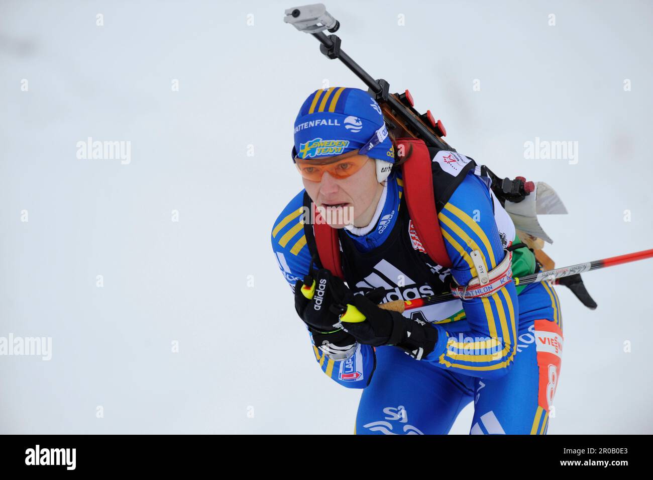 OLOFSSON-ZIDEK Anna Carin SWE Aktion,Biathlon Welt Cup in Hochfilzen. 7 ...