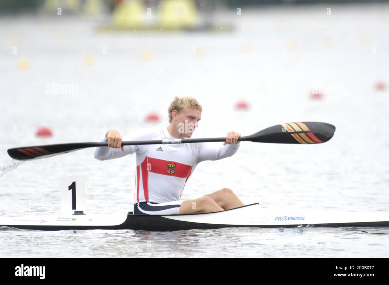 Martin Hollstein Aktion.Kanu Welt Cup in Duisburg 14.6.2008 Stock Photo ...