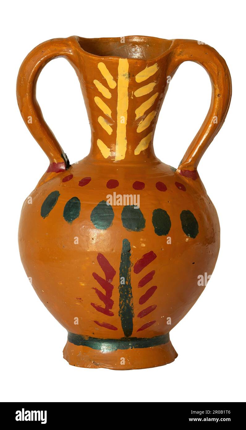 Amphora, classical Roman amphora from north Africa, isolated on white ...