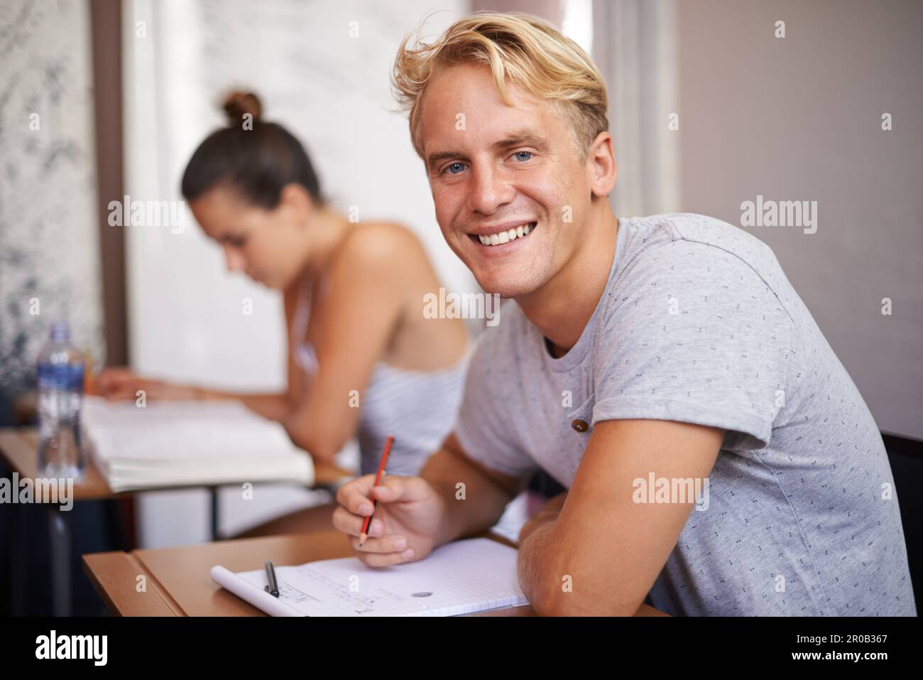 Best Class Ever. a group of university students studying together Stock ...