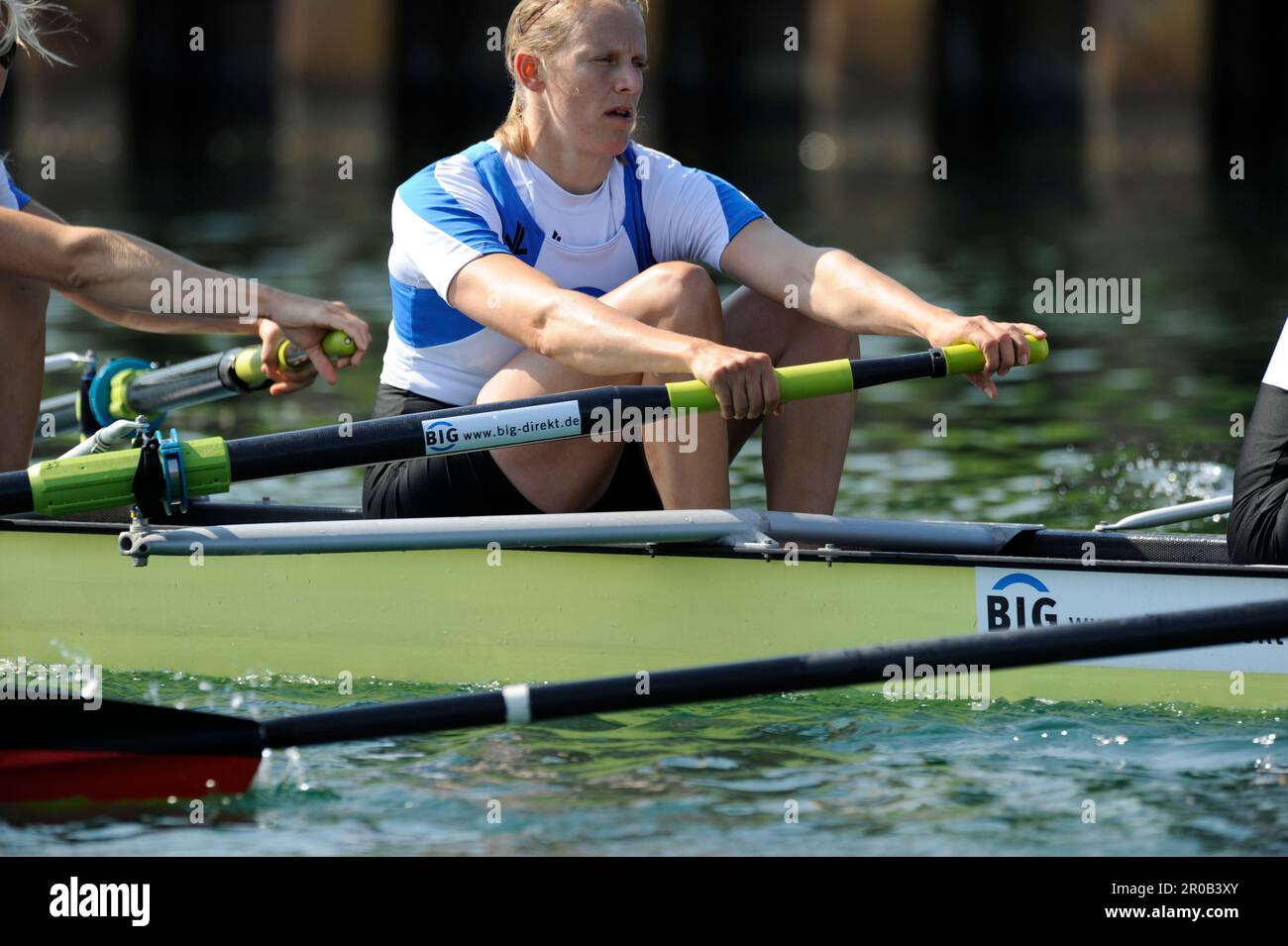 Der Deutsche Frauenachter mit: Elke Hipler ( Schlagfrau), Nina Wengert ...