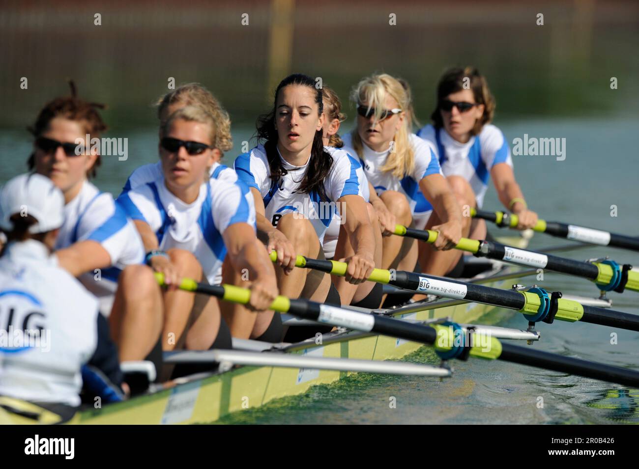 Der Deutsche Frauenachter mit: Elke Hipler ( Schlagfrau), Nina Wengert ...
