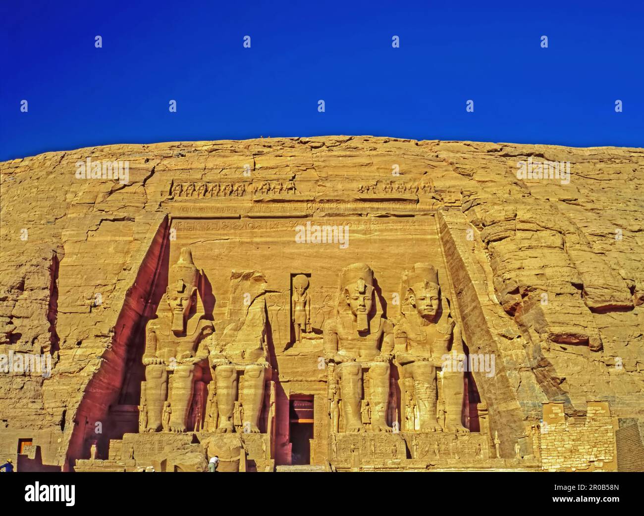 Temple in Abu Simbel dedicated to Ramesses II, Egypt Stock Photo - Alamy