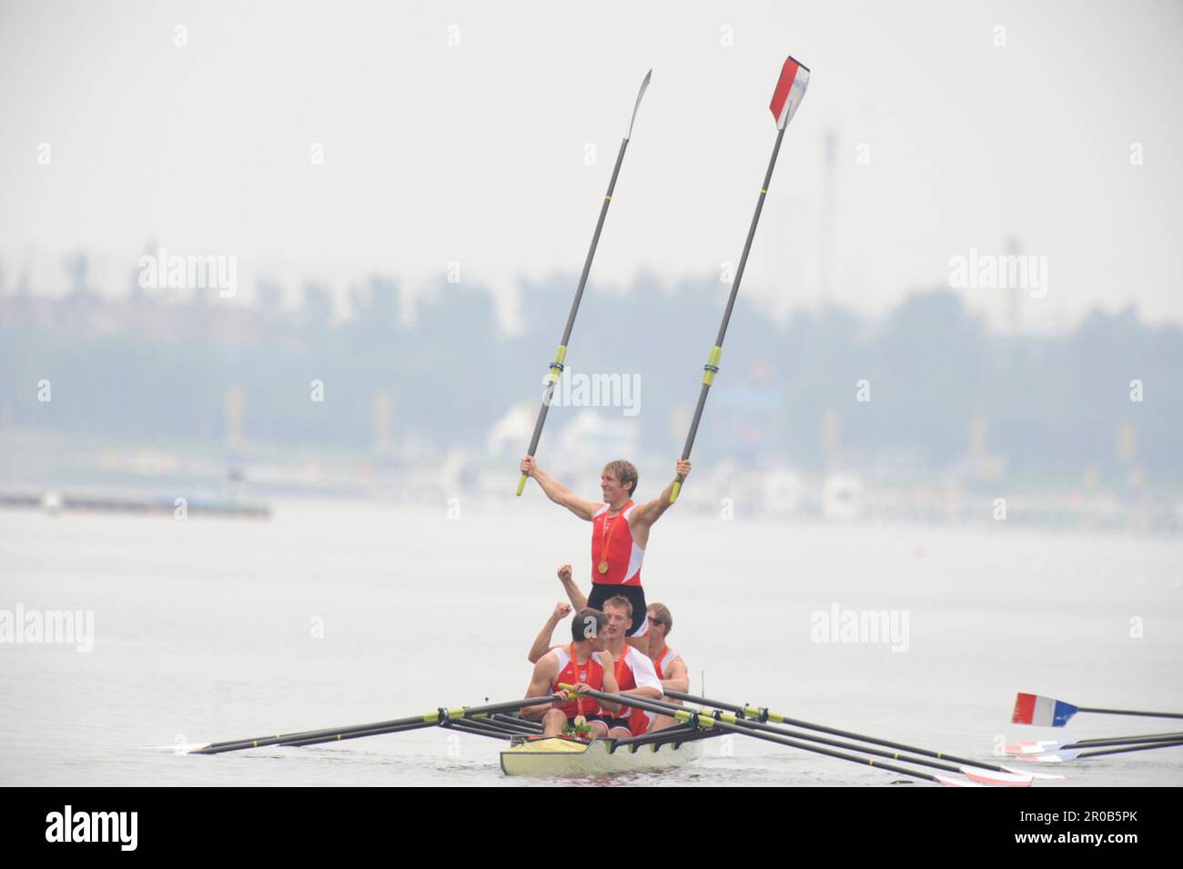 Der polnische Olympiasieger im Männer Doppelvierer: WASIELEWSKI Konrad ...