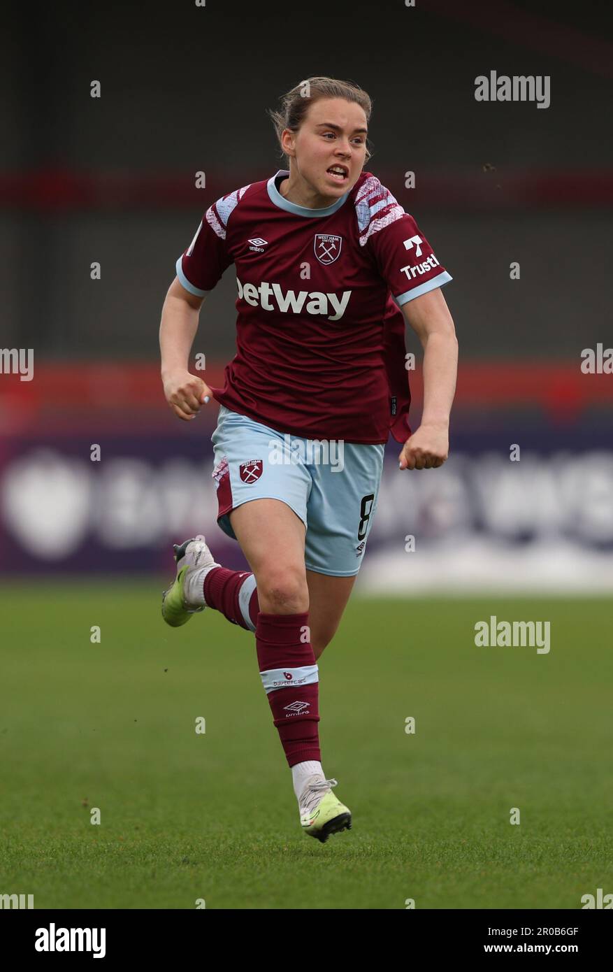 Crawley, UK. 7th May, 2023. West Ham's Emma Strom Snerle during the ...
