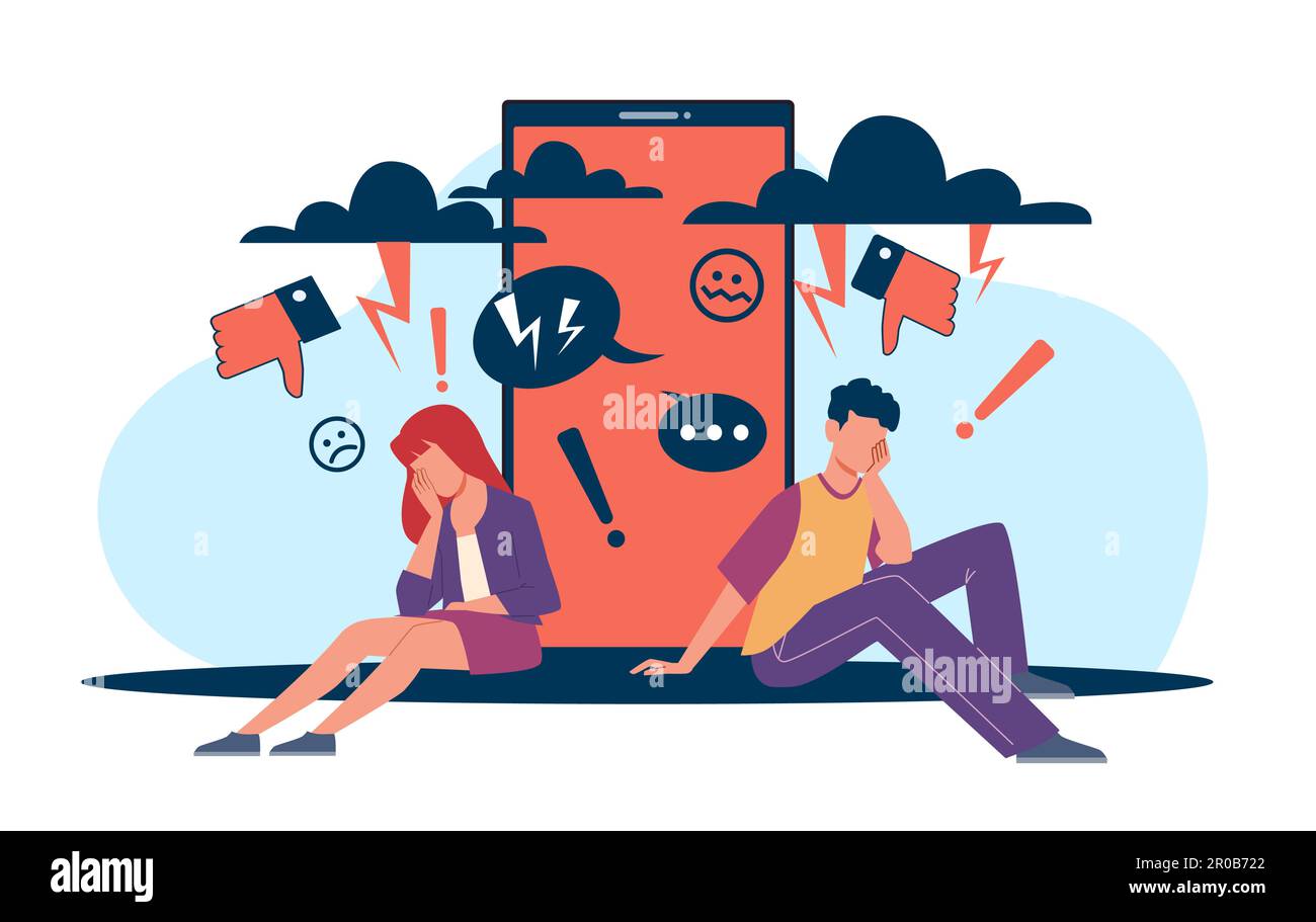 Depressed boyfriend and girlfriend victim of Internet bullying ...