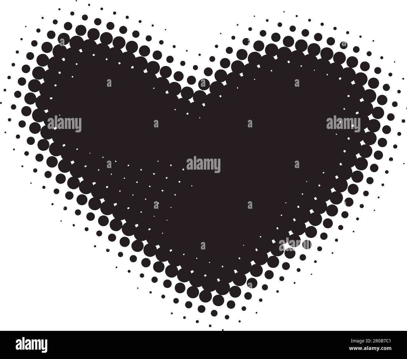 Half heart shape Black and White Stock Photos & Images - Alamy