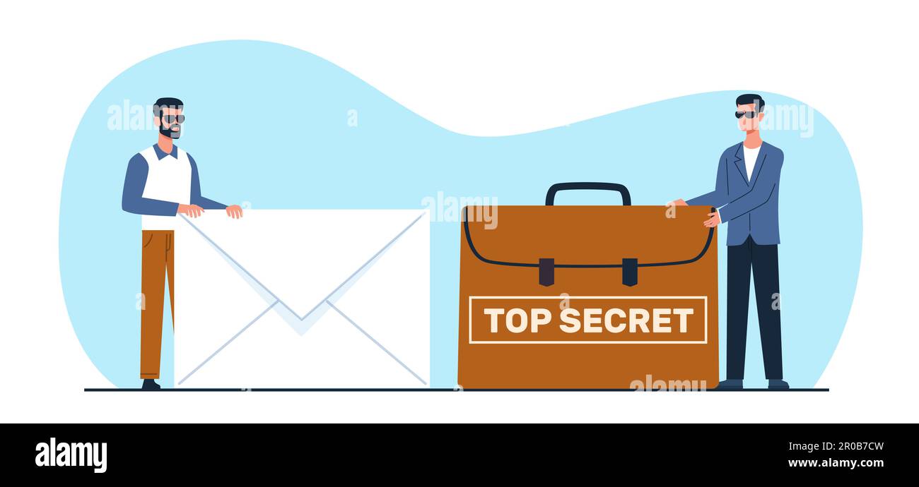 Man hands over secret documents in briefcase and receives letter ...