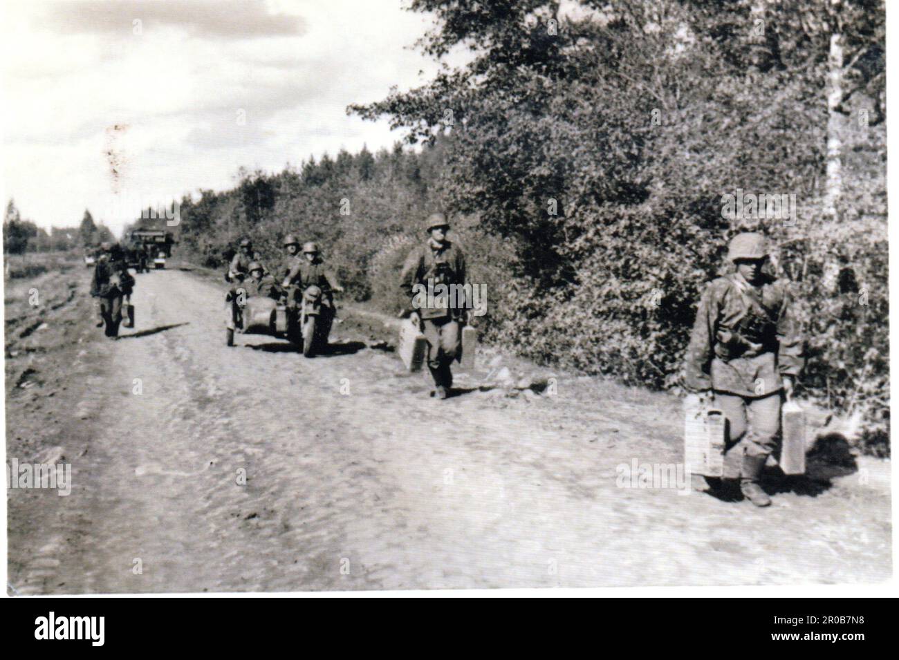 World War Two B&W photo . German Soldiers of the 2nd SS Division Das ...