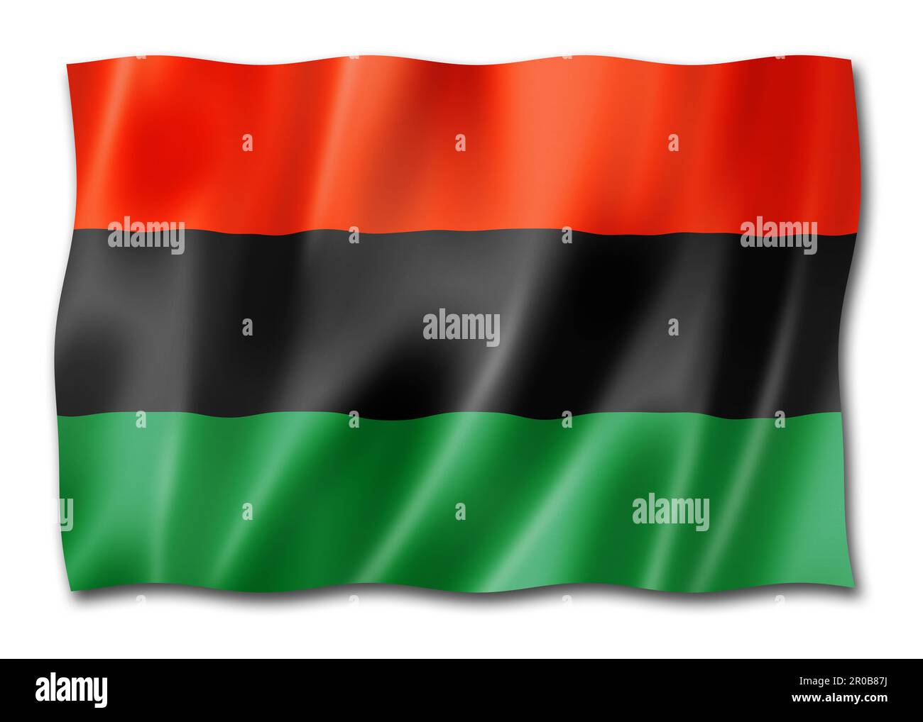 African Americans flag, America. 3D illustration Stock Photo - Alamy